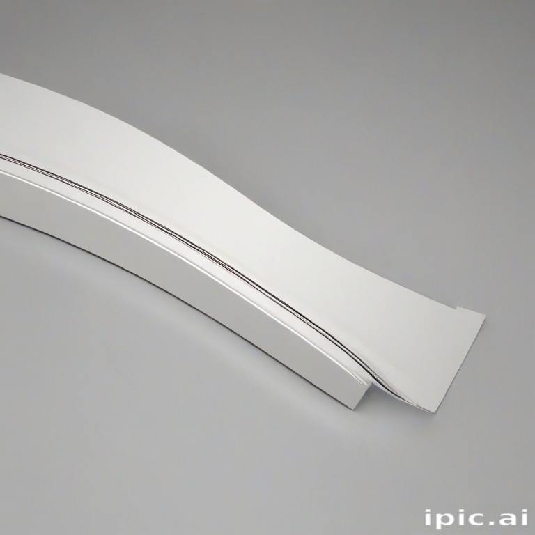 Curved White Surface with Subtle Textures and Smooth Edges on Gray ...