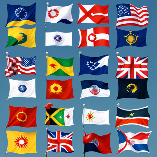 Collection of Various National and Regional Flags from Around the World