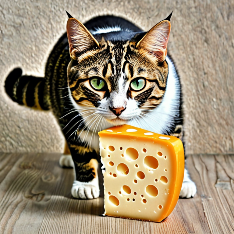cats turning into cheese