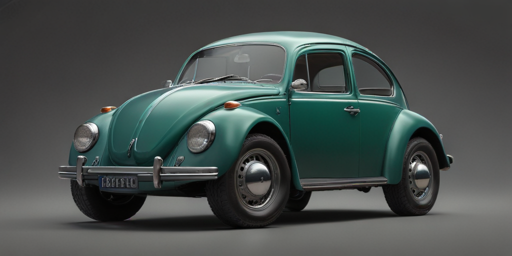 Classic Green Volkswagen Beetle: A Timeless Icon of Automotive History and Design.