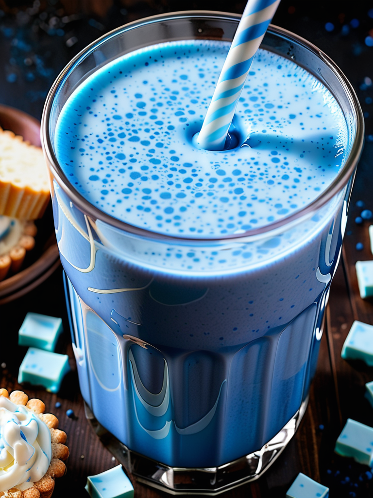 Elegant Swirls of Deep and Light Blue Creating a Serene Atmosphere