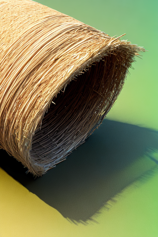 2D Image of messy straw in side view