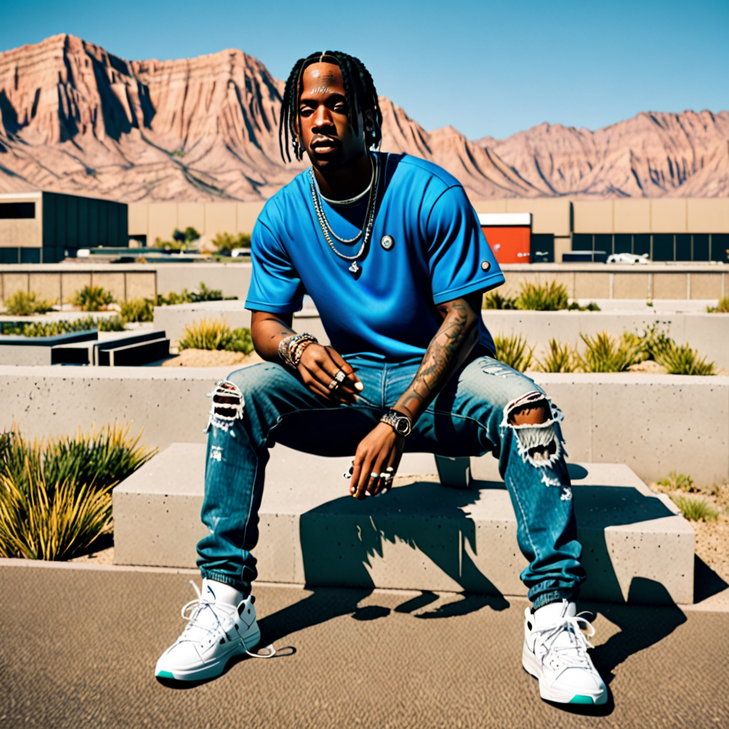 a proflie picture for xbox of travis scott in a sheisty