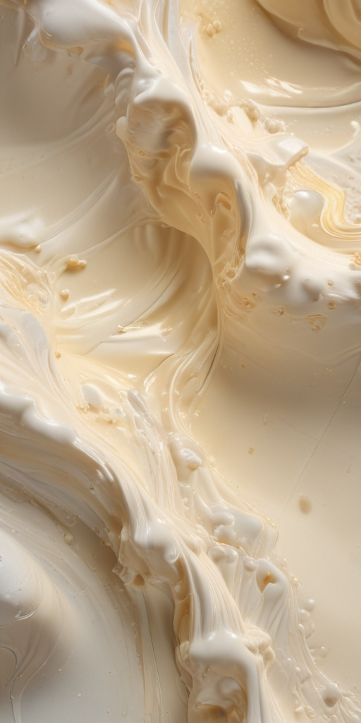 Swirls and Waves of Creamy Texture in a Smooth Light Color Palette
