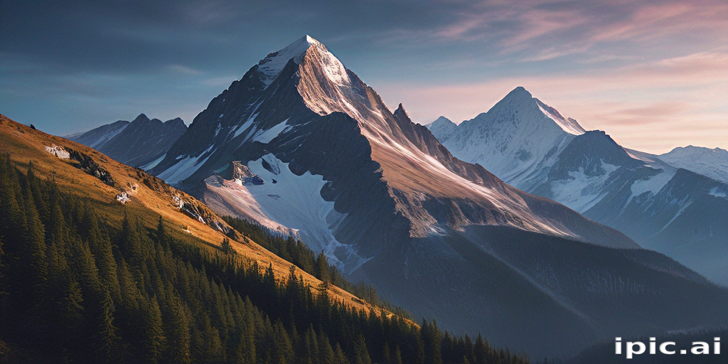 Breathtaking Mountain Landscape Highlighting Majestic Peaks Under a ...
