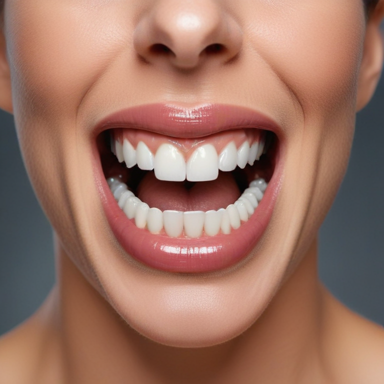 modern, inovative dentist and implants, teeth, modern, futuristic ...