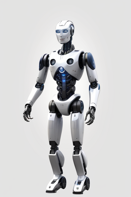 Futuristic Humanoid Robot with Advanced Technology and Sleek Design ...