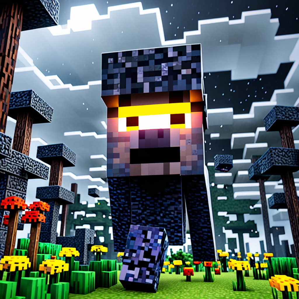 realistic wither storm, Minecraft storymode