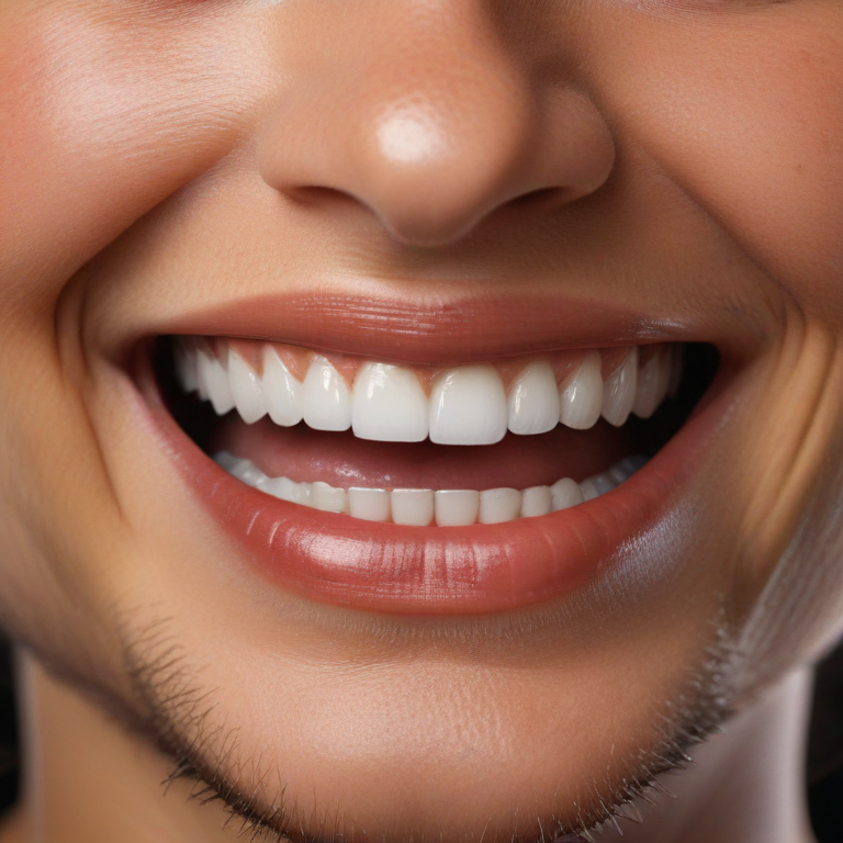 Radiant Smile Showcasing Perfectly Aligned White Teeth and Joyful ...