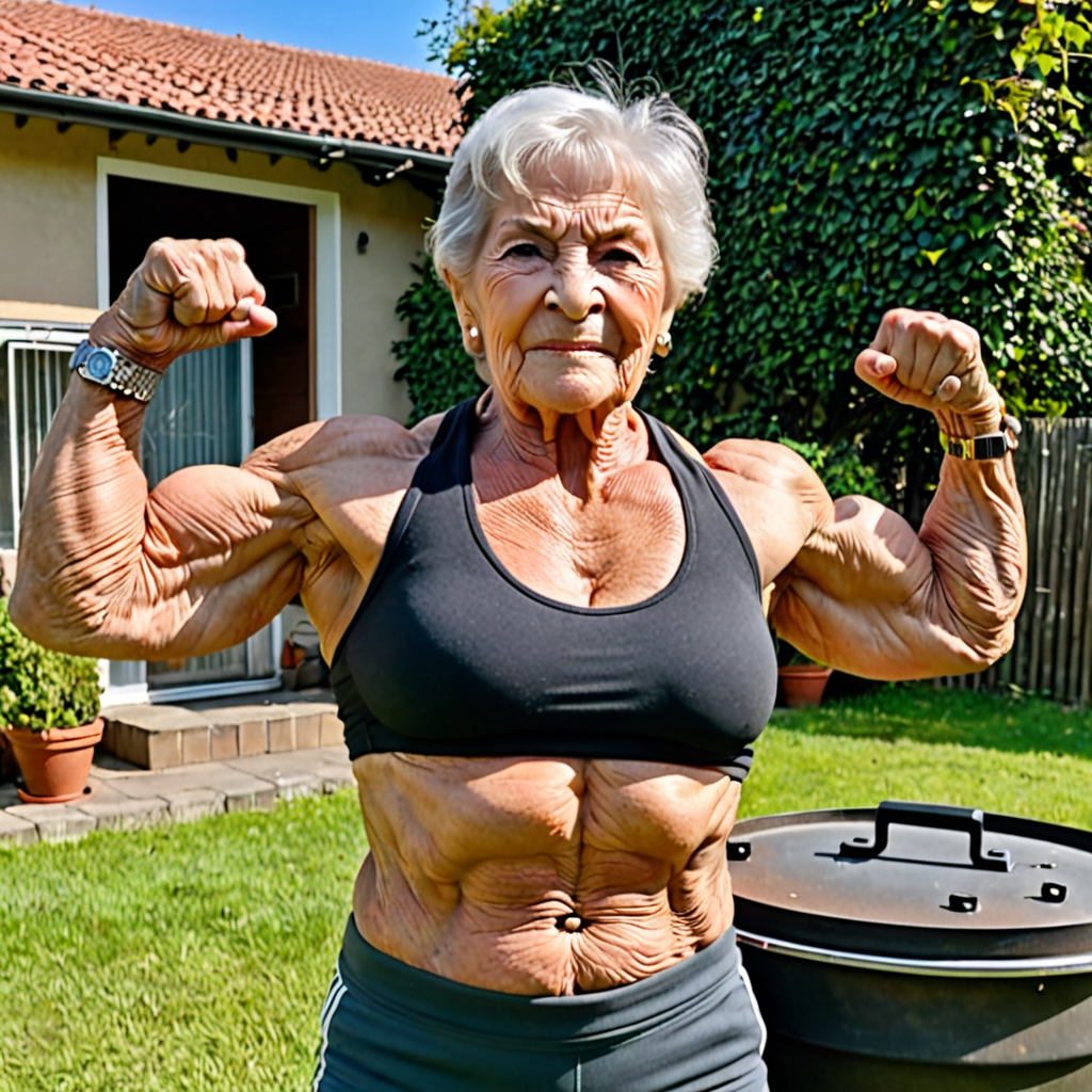 a huge bulky thick ripped heavily built strong veiny muscular mean face ...