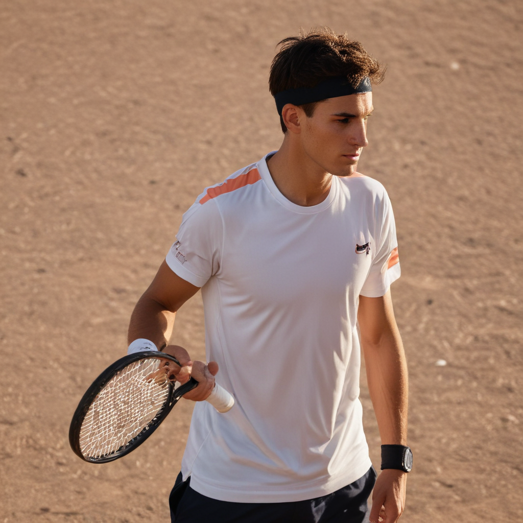 aaron slim tennis modern man hair playing hard set rolland garros ...