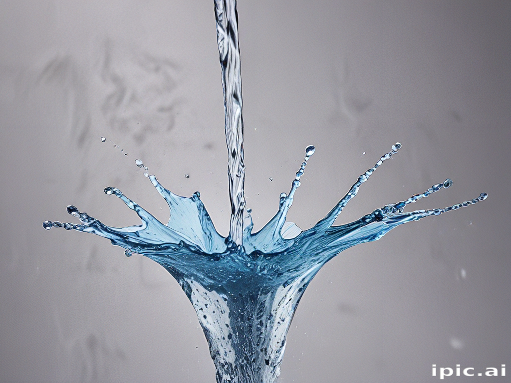 Captivating Splash of Water as It Falls and Creates Ripples