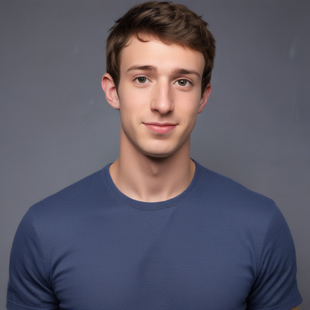 Facebook handsome expert with hide face