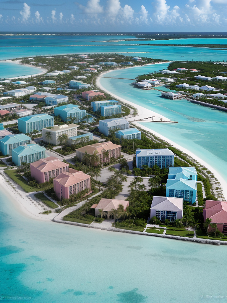 A Serene Floating Island with a Majestic Tree and Cozy House Above Water.