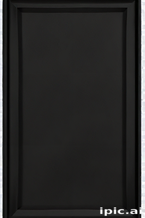 A Solid Black Canvas Frame Ready for Creative Artistic Expression and ...
