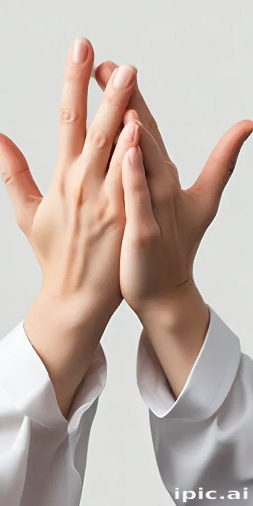 Two Hands Coming Together in a Gesture of Unity and Connection