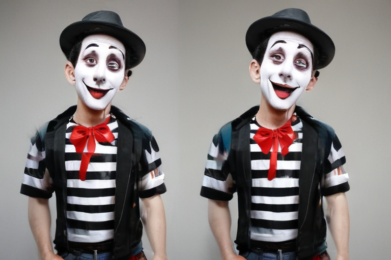 funny cartoon mime