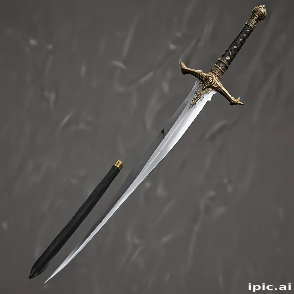 Intricately Designed Sword with an Elegant Blade and Ornate Handle