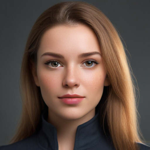 Android female portrait photorealistic