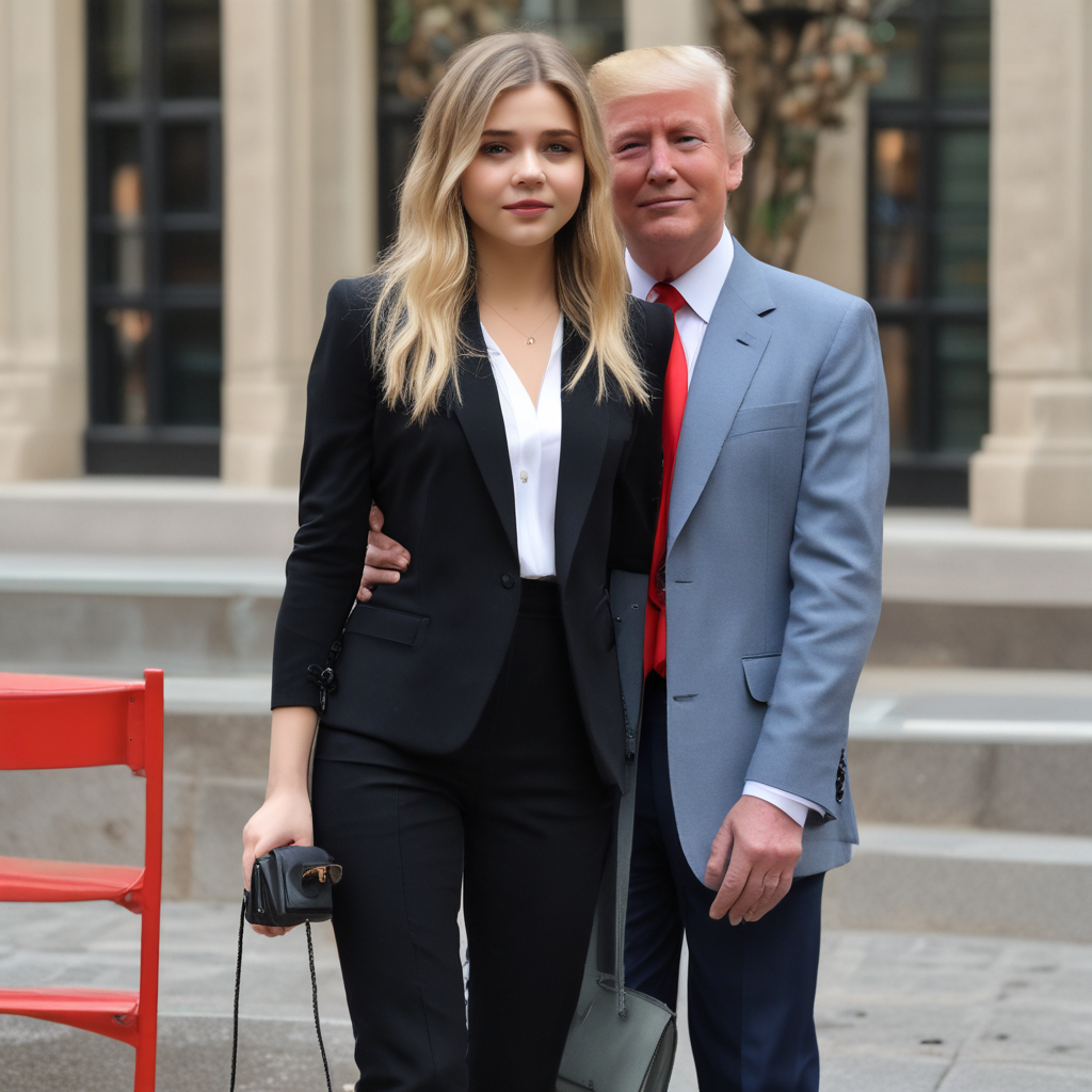 Chloe moretz on a date with Donald Trump
