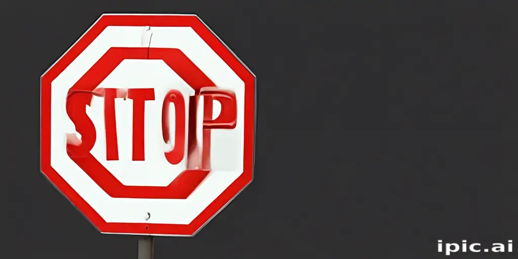 An Unusual Perspective on a Stop Sign with Altered Letters and Colors