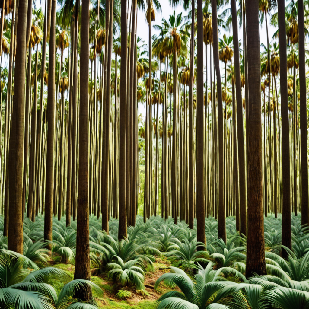 palm trees modular synthesizer forest escher