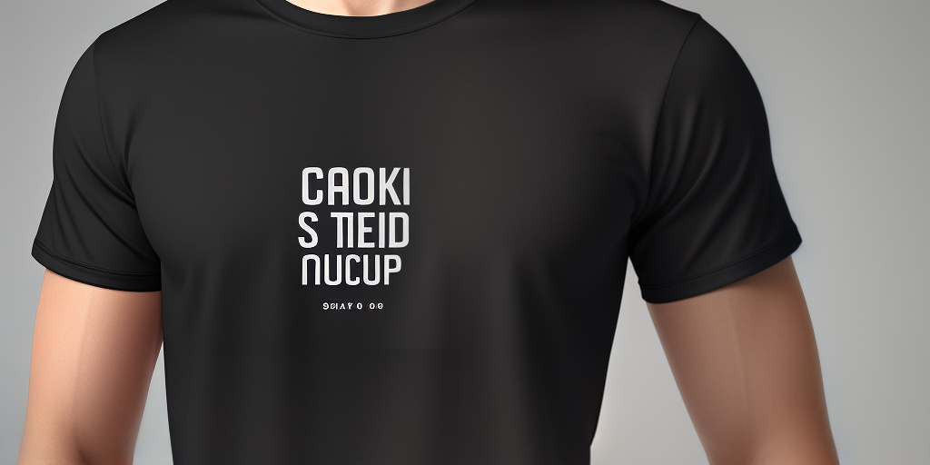 Stylish Black T-Shirt Featuring Unique Graphic Text Design for Fashion ...