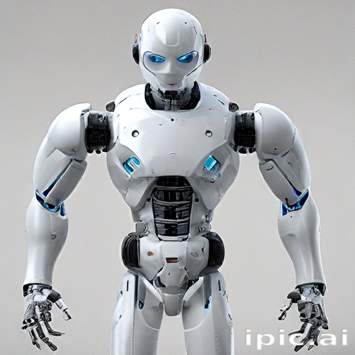 Futuristic Humanoid Robot with Advanced Features and Sleek Design