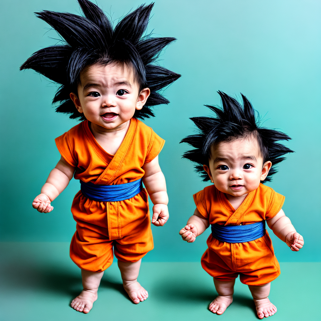 human baby goku