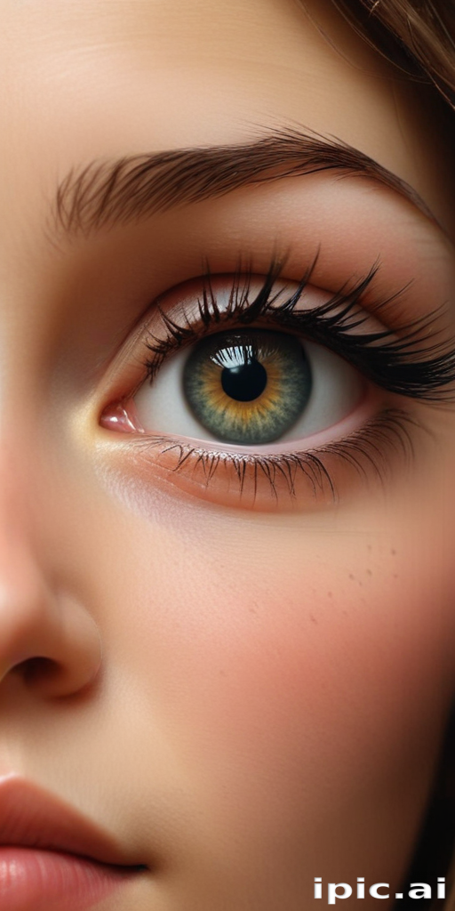 Close-Up of a Beautiful Eye with Captivating Colors and Details