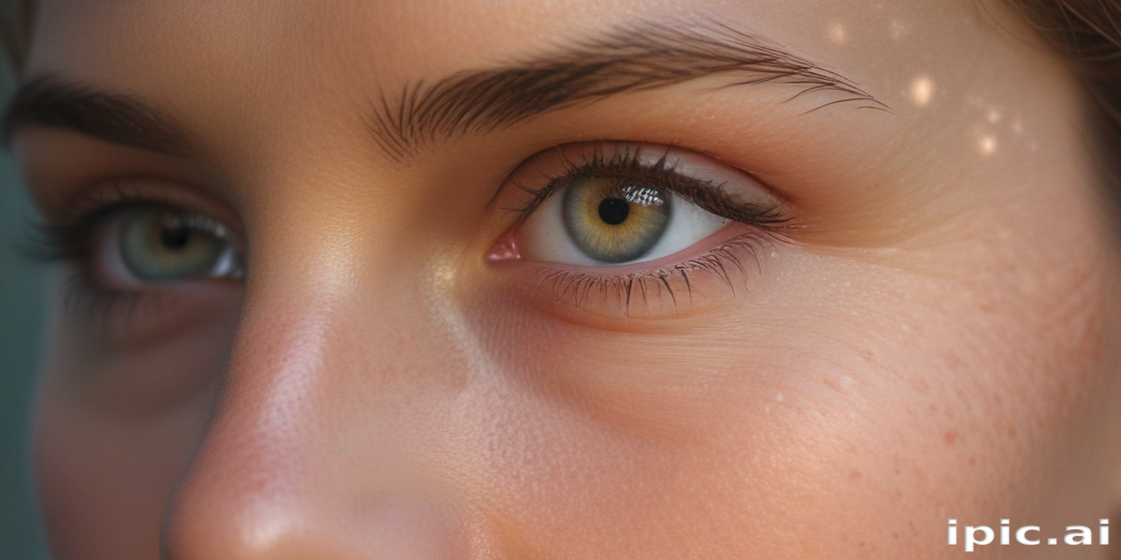 Close-Up of a Realistic Human Eye with Striking Details and Expression