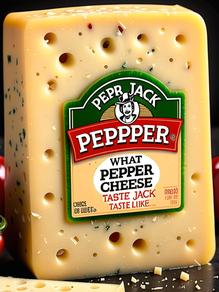 Deliciously Crafted Pepper Jack Cheese Block with Flavorful Spices and ...