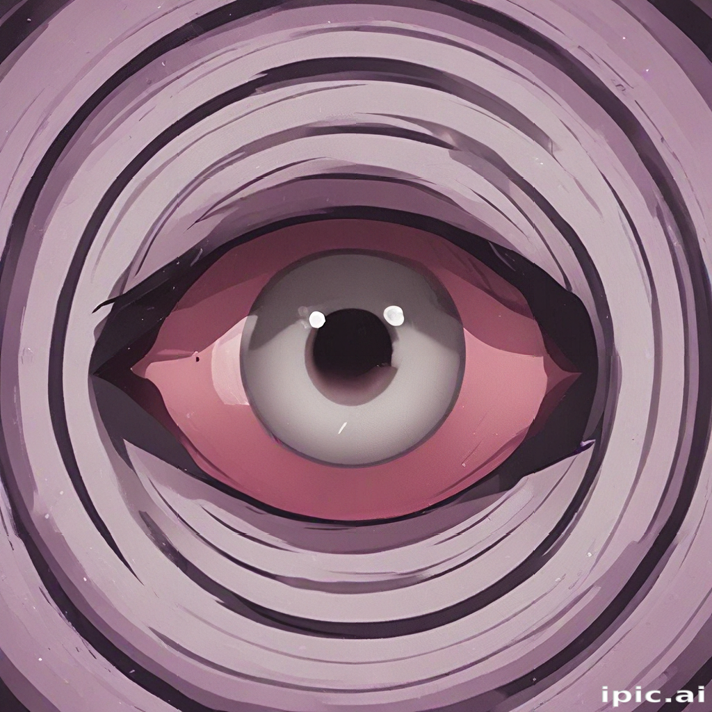Close-Up of a Surreal Eye Surrounded by Artistic Swirling Patterns