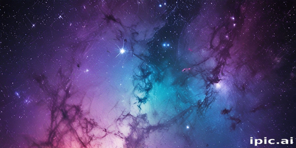 Vibrant Cosmic Nebula Displaying a Stunning Array of Stars and Colors