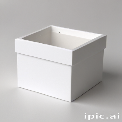 Minimalist White Square Box Perfect for Storage and Gift Presentation