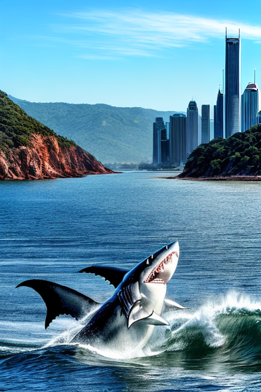 Sharkzilla, with spikes down its back, and dinasour/shark like, with a ...