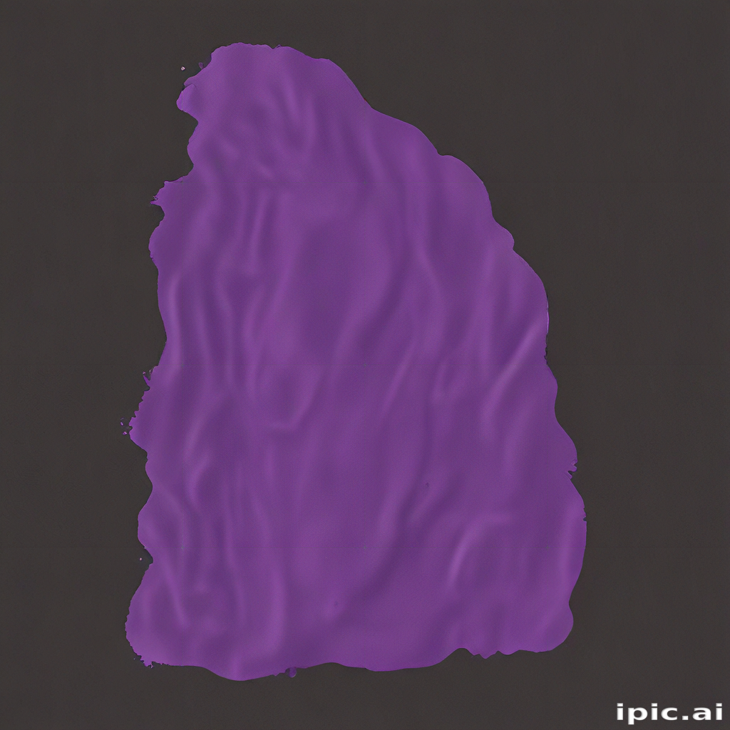 Abstract Purple Shape with Fluid Texture Against a Dark Background