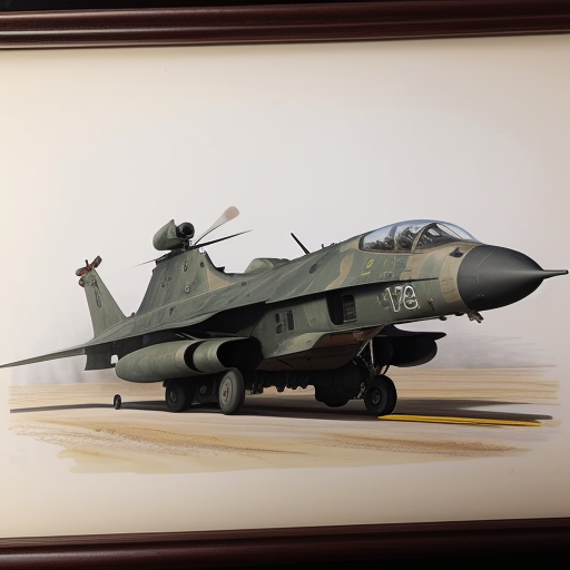 Advanced Military Aircraft on the Runway Ready for Takeoff and Mission