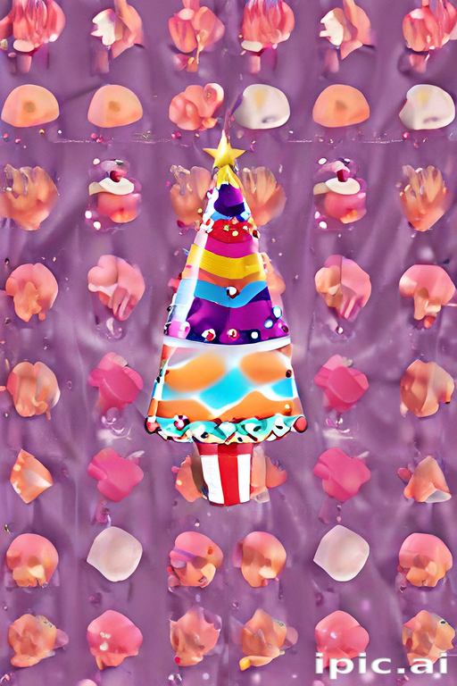 Vibrant Digital Art Featuring a Colorful Christmas Tree Surrounded by ...