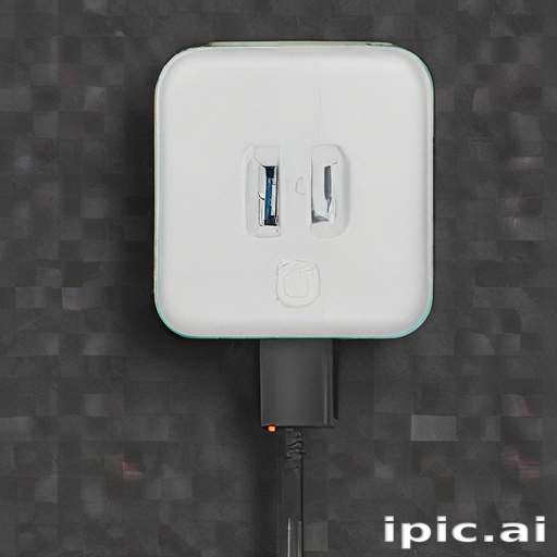 A Modern Charging Station Featuring Two Ports for Convenient Power Access