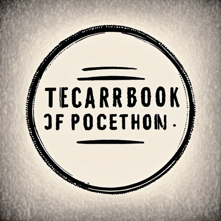 create a modern simple circle logo pencil drawing black and white ...