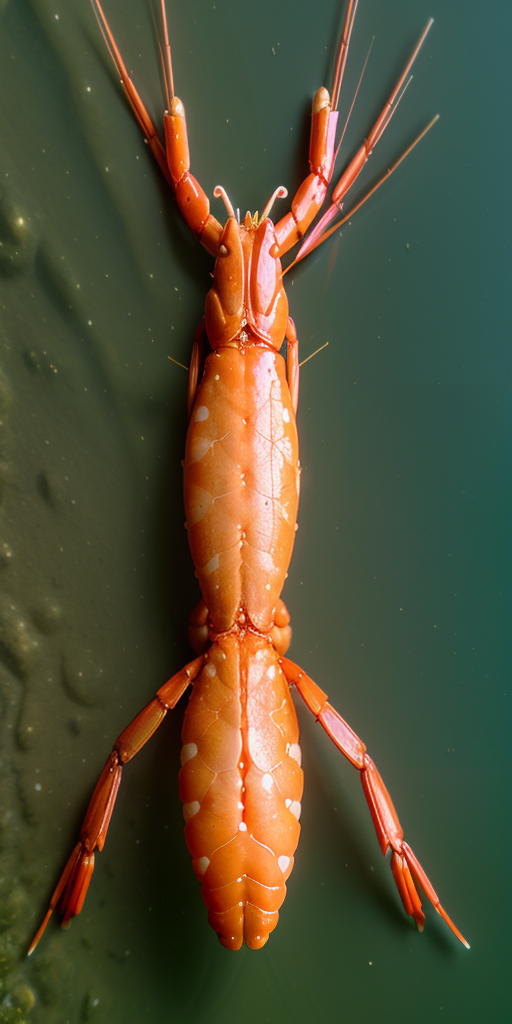 An Intricate Close-Up of a Vibrantly Colored Marine Crustacean Species