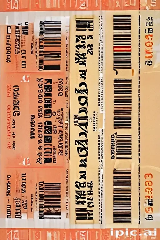 Colorful Collection of Various Barcode Labels and Ticket Stubs ...