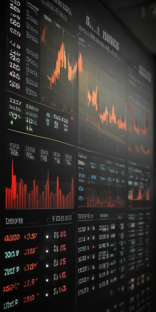 Dynamic Financial Dashboard Displaying Market Trends and Trading Data ...