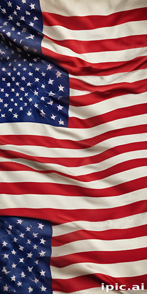 Rippling American Flag Waves Symbolizing Freedom and National Pride in ...