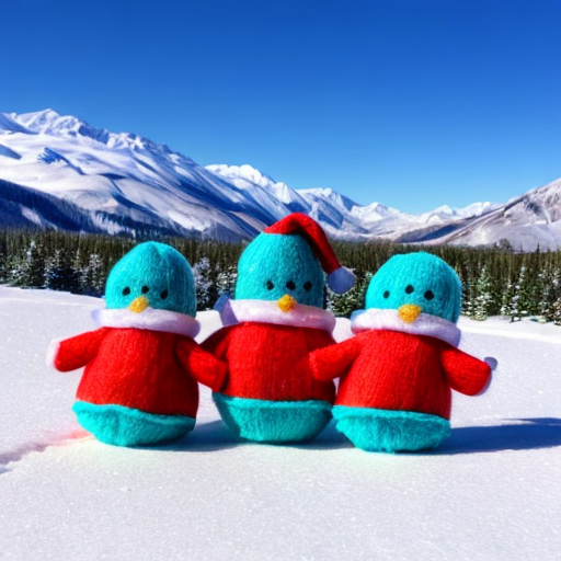 santa with elves and reindeer exercising together in the north pole