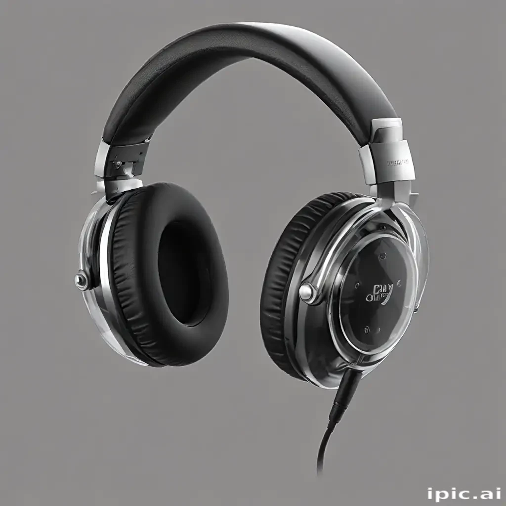 Sleek and Stylish Over-Ear Headphones with Transparent Design and ...