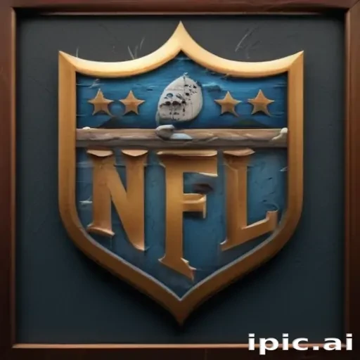 Artistic Representation of the NFL Logo with Unique Textured Background