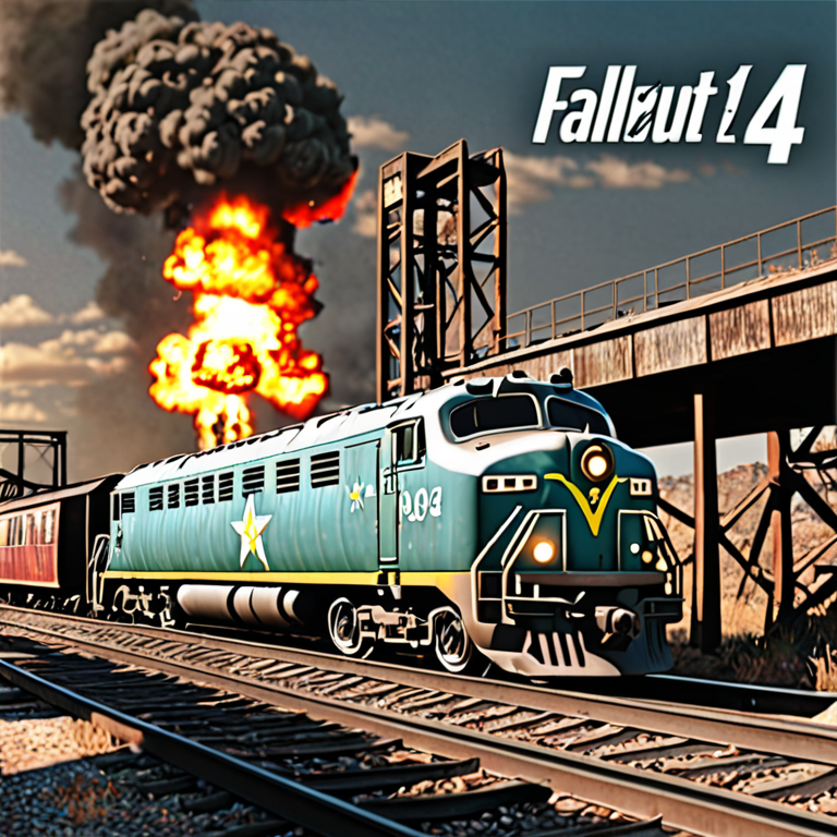 video channel logo using a fallout 4 game train theme