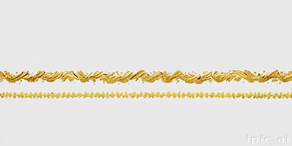 Intricate Patterns of Shimmering Gold Lines Against a Pure White Background